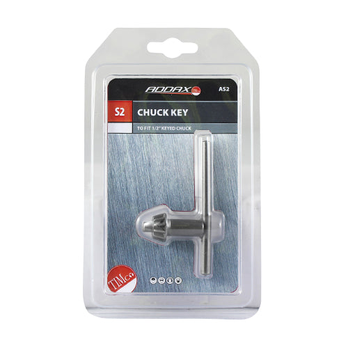 Chuck Key S2 - To Fit 1/2" Keyed Chuck (Blister Pack 1) – SCREWD